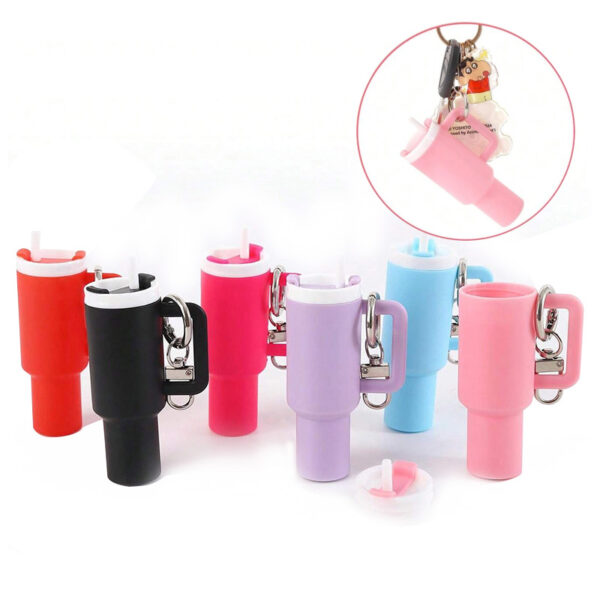 Mini Lip Balm Tumbler Keychain Mini Stanley Cup Keychain Bulk